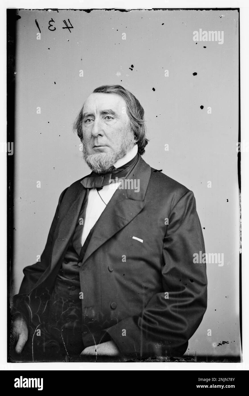 Portrait of Hon. Thompson Campbell, a political figure, from the Brady ...