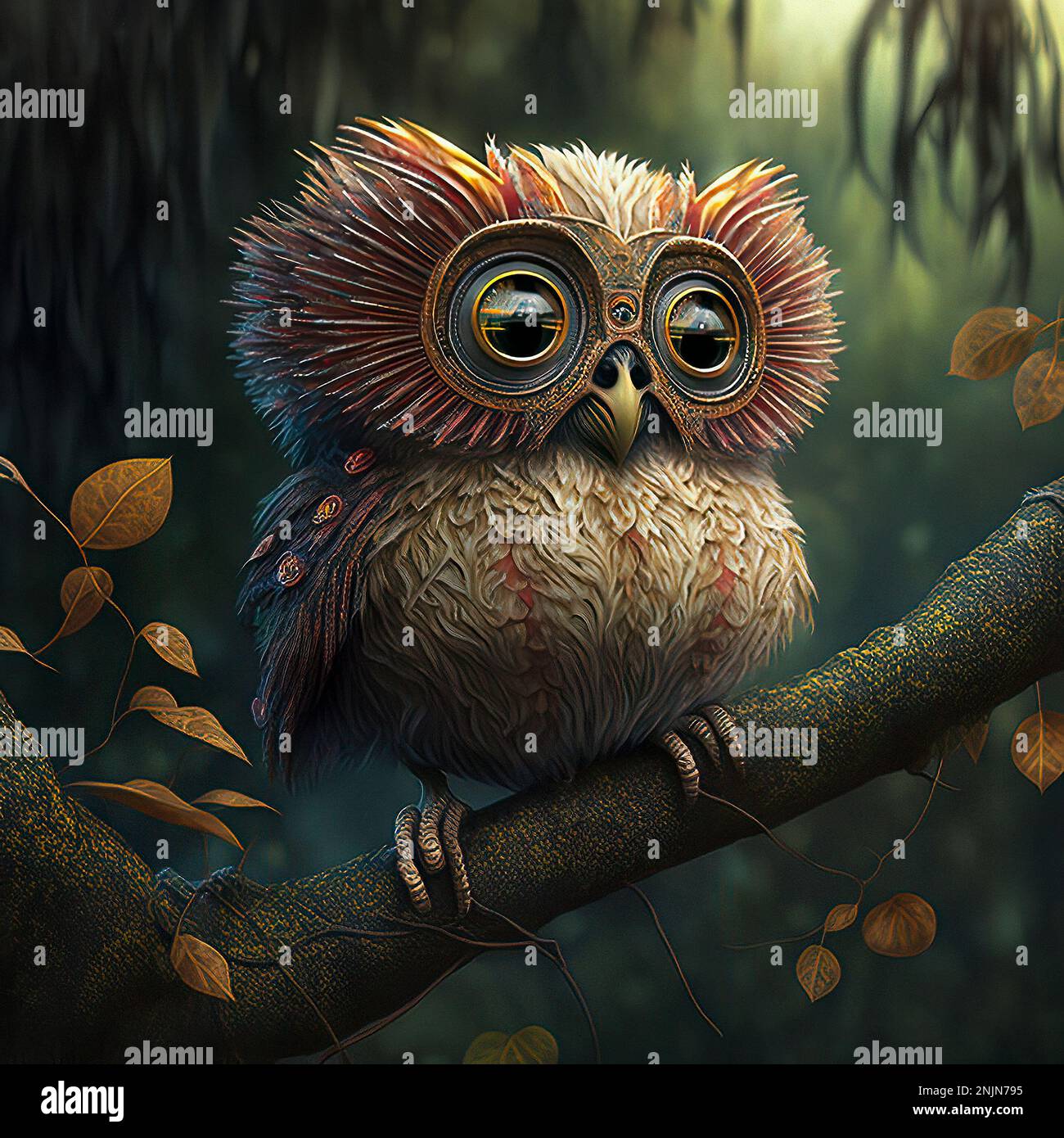 Fantasy owl art hi-res stock photography and images - Alamy
