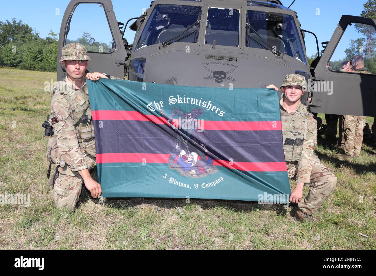 Rifleman Ryan Murphy, left, and Rifleman Michael Thomas, infanteers ...