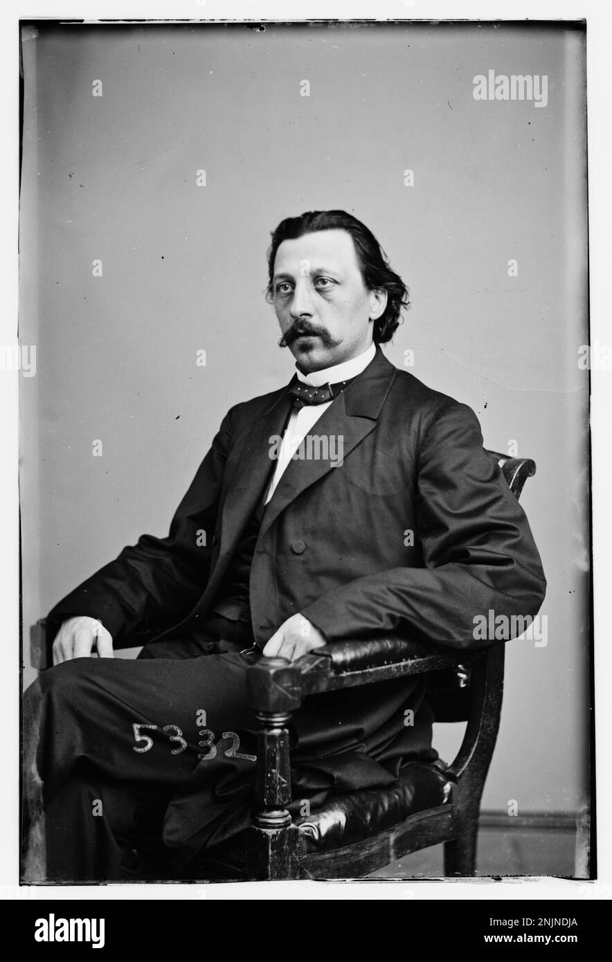 Portrait of Governor Edward Solomon, a U.S. politician, captured in the ...