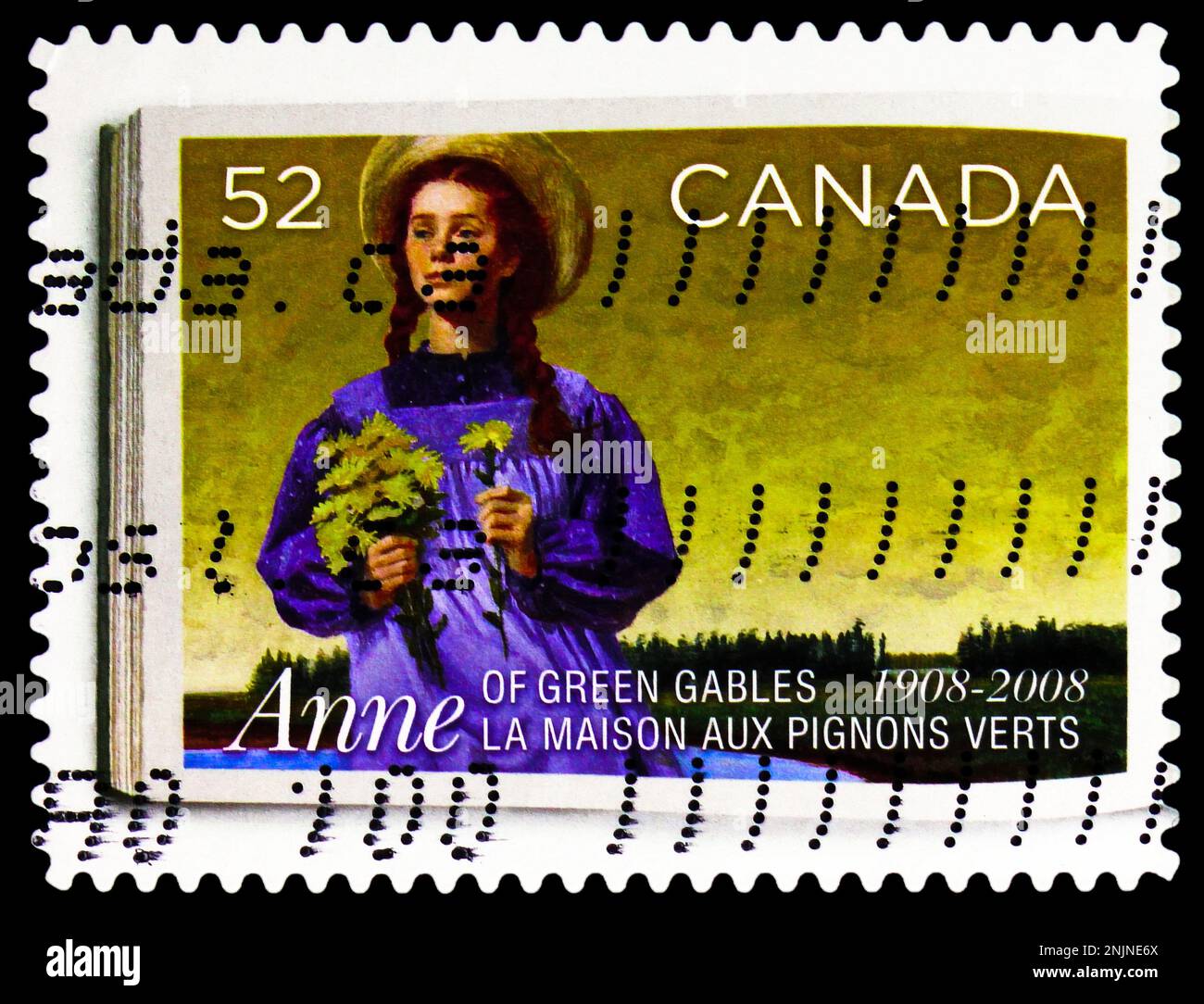 MOSCOW, RUSSIA - FEBRUARY 15, 2023: Postage stamp printed in Canada ...