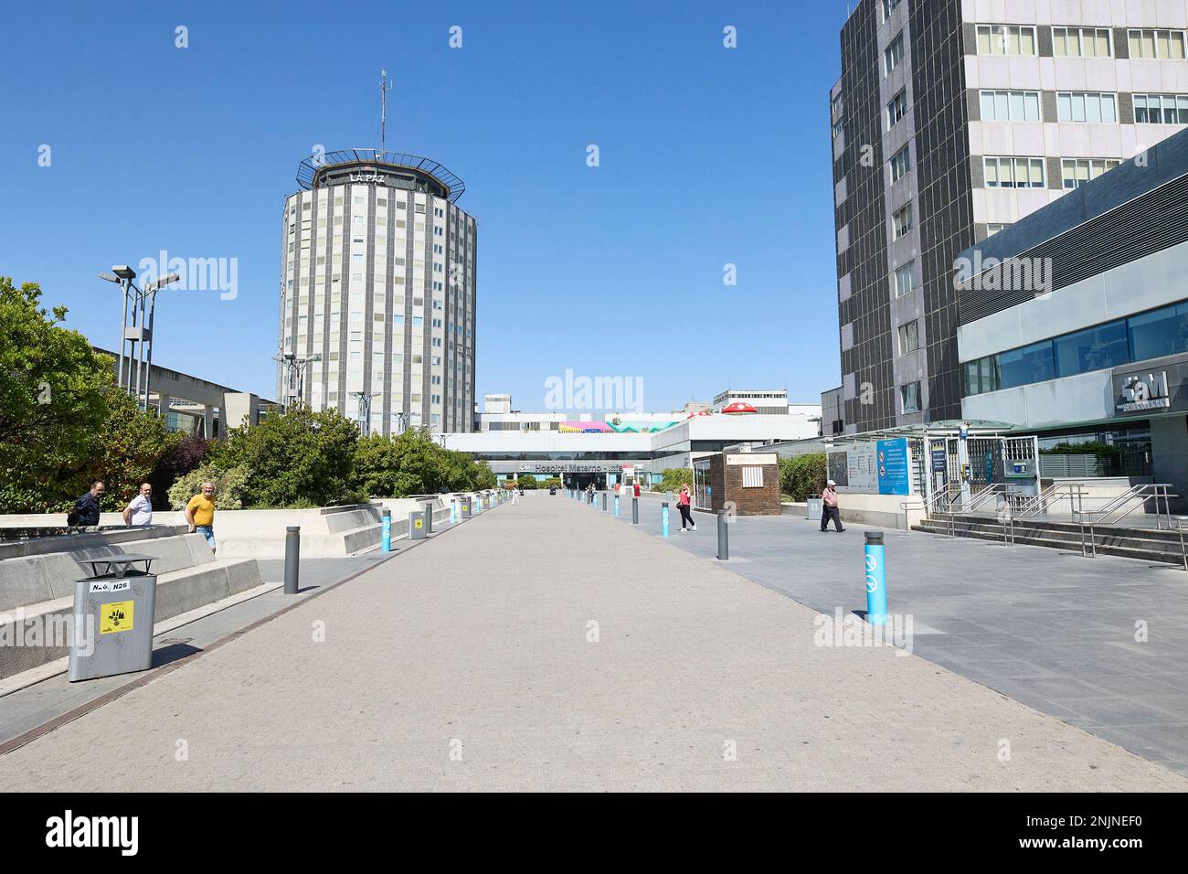 Facade of the Hospital Universitario La Paz, on July 24, 2022, in ...