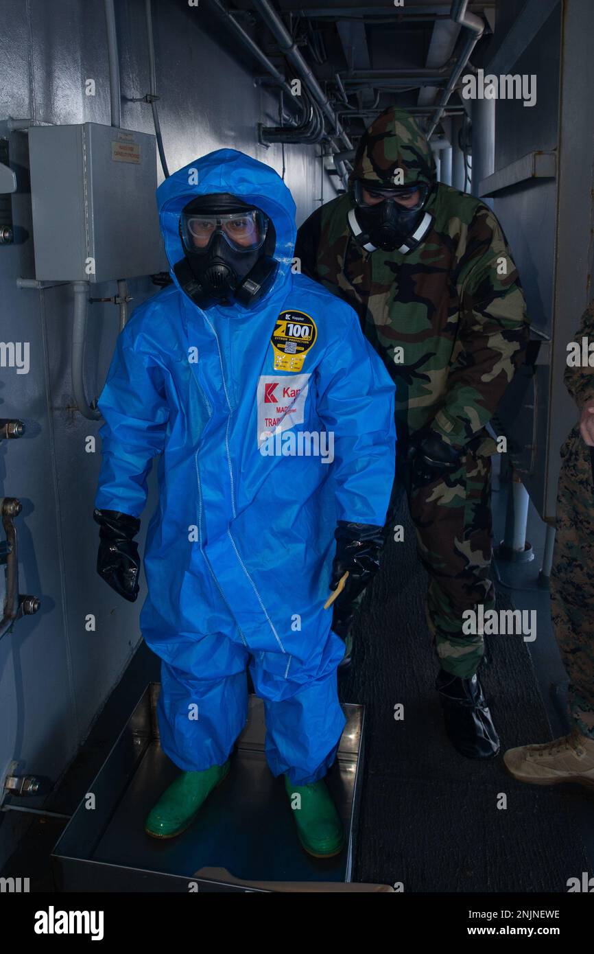 U.S. Marine Corps Lance Cpl. Ayala Zapien, a chemical radioactive ...