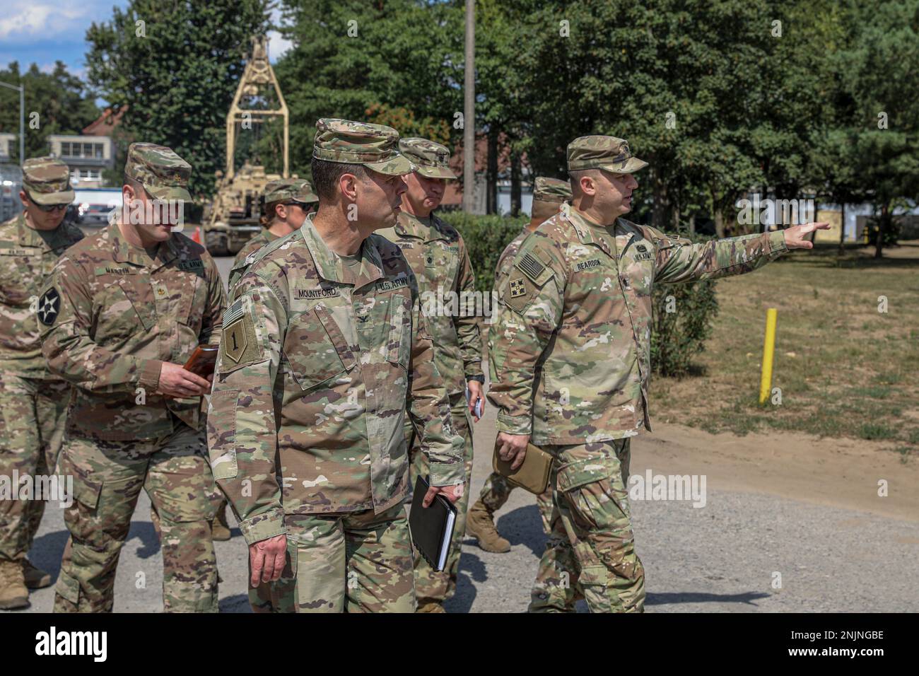 U.S. Army Lt. Col. Patrick Reardon, commander of the 64th Brigade ...
