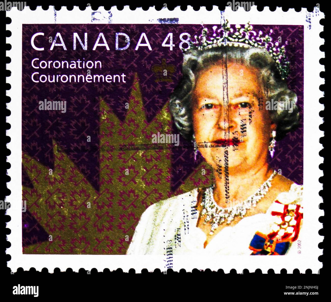 MOSCOW, RUSSIA - FEBRUARY 15, 2023: Postage stamp printed in Canada ...