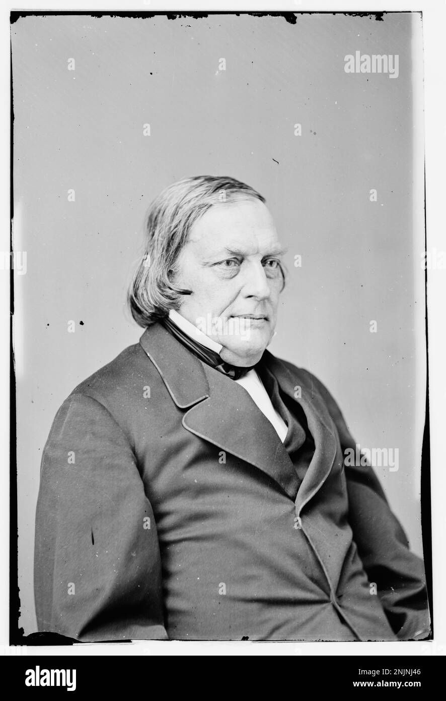 Portrait of Judge Ira Harris, captured in the Brady-Handy Collection ...