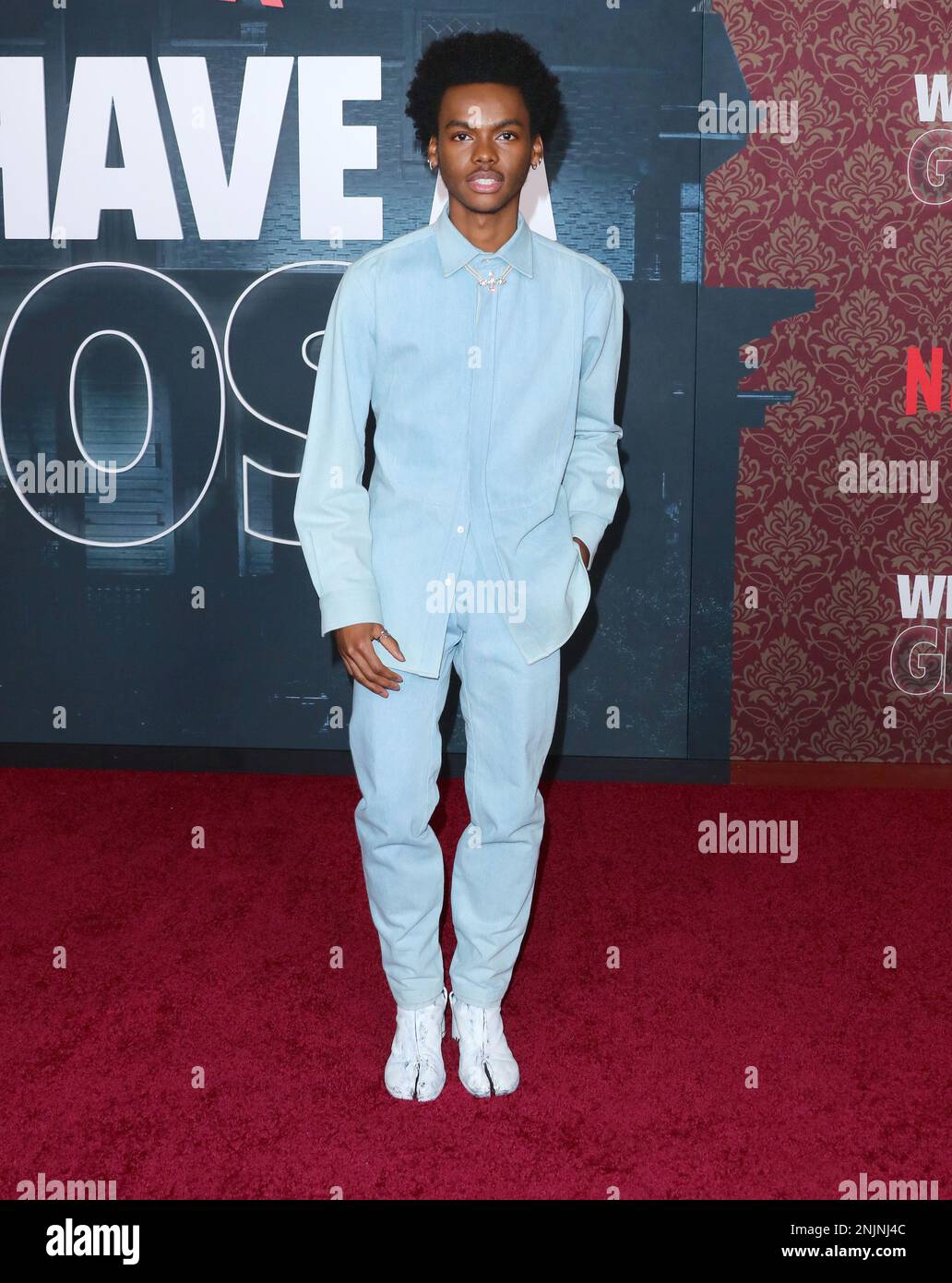 Hollywood, USA. 22nd Feb, 2023. Jahi Winston arrives at The Premiere of Netflix We have a Ghost ...