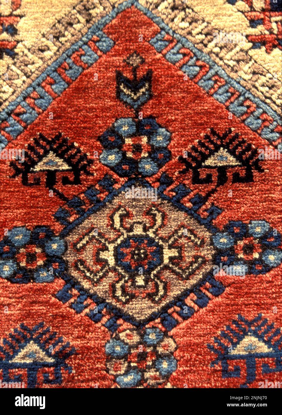 Ottoman silk and wool carpet, Istanbul, Turkey Stock Photo - Alamy