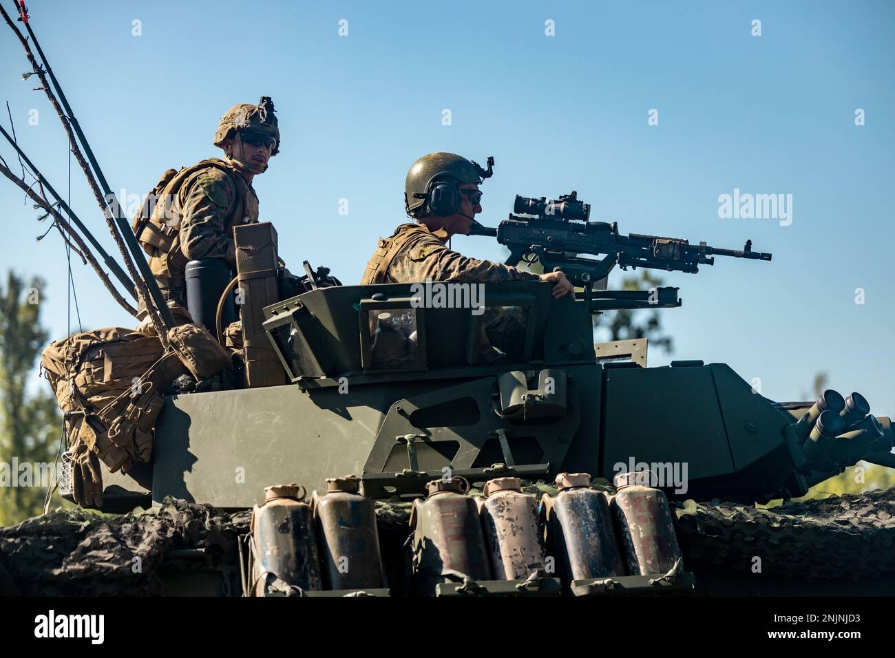 U.S. Marines with 2d Light Armored Reconnaissance Battalion (LAR), 2d ...