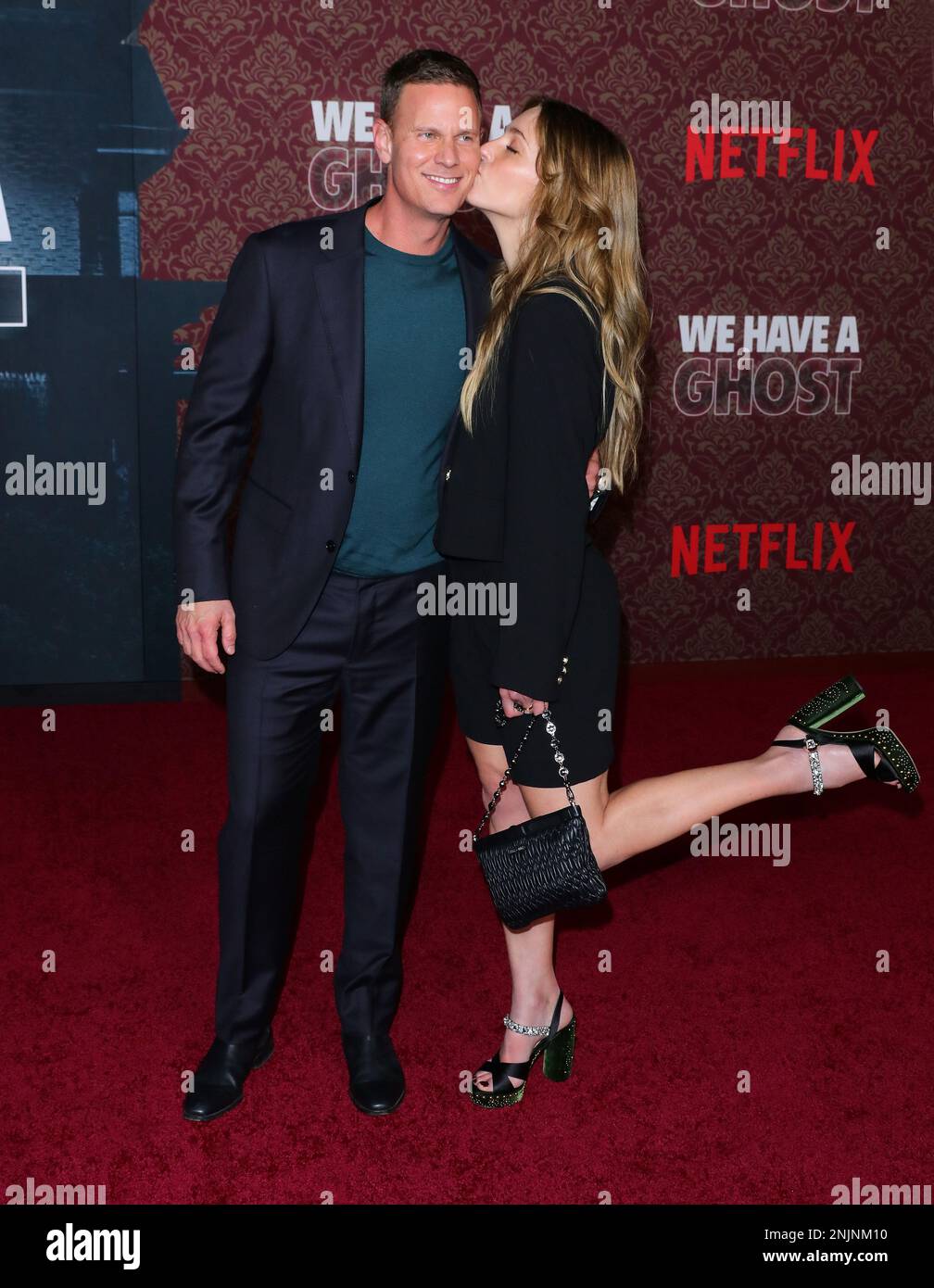 Hollywood, CA , February 22, 2023 . Christopher Landon, Jessica Rothe arrives at The Premiere of ...