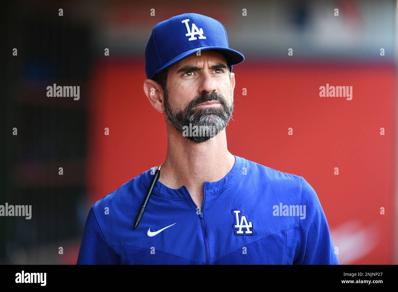 ANAHEIM, CA - JULY 15: Los Angeles Dodgers pitching coach Mark Prior ...