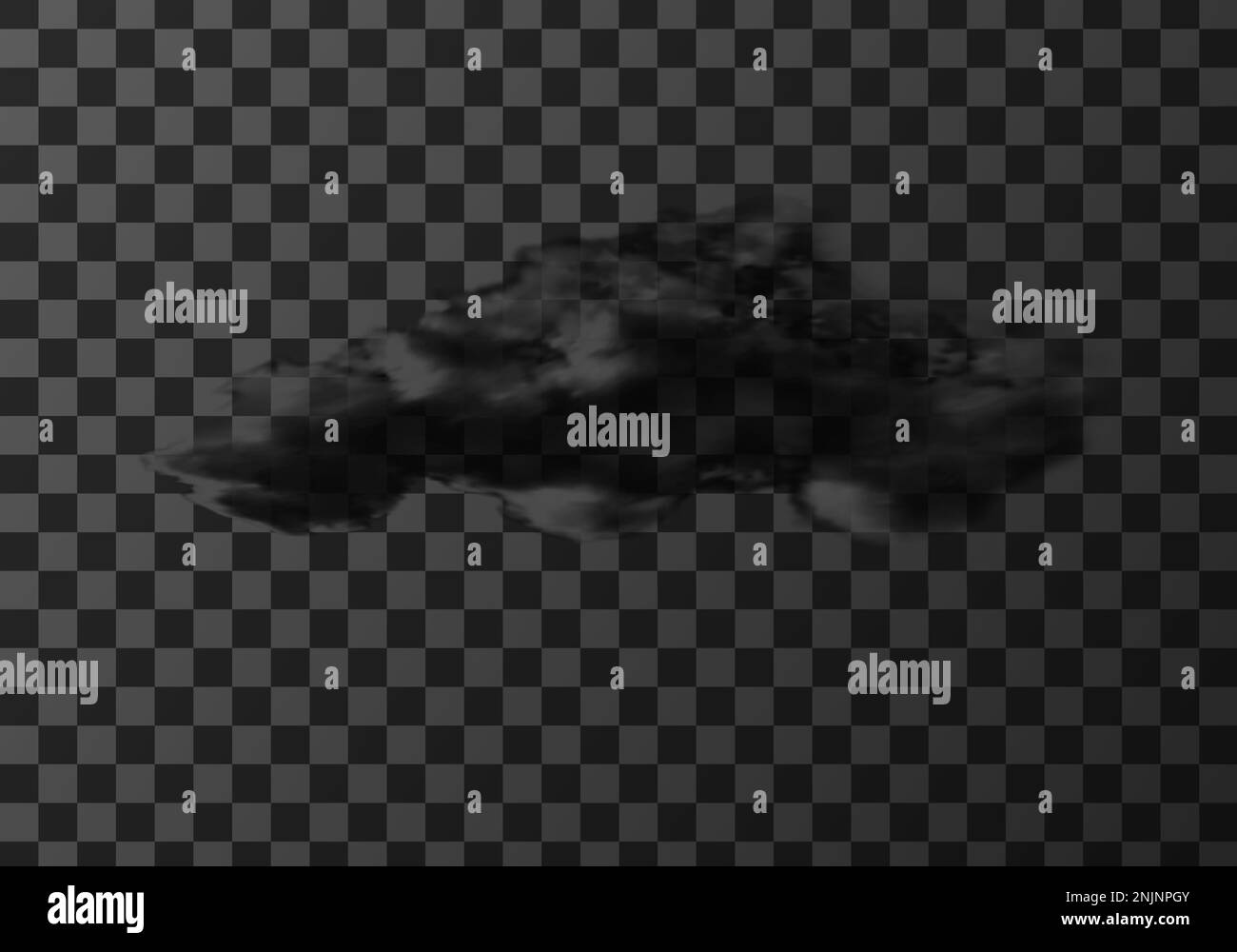 Thunderstorm cloud weather meteo icon realistic vector illustration ...