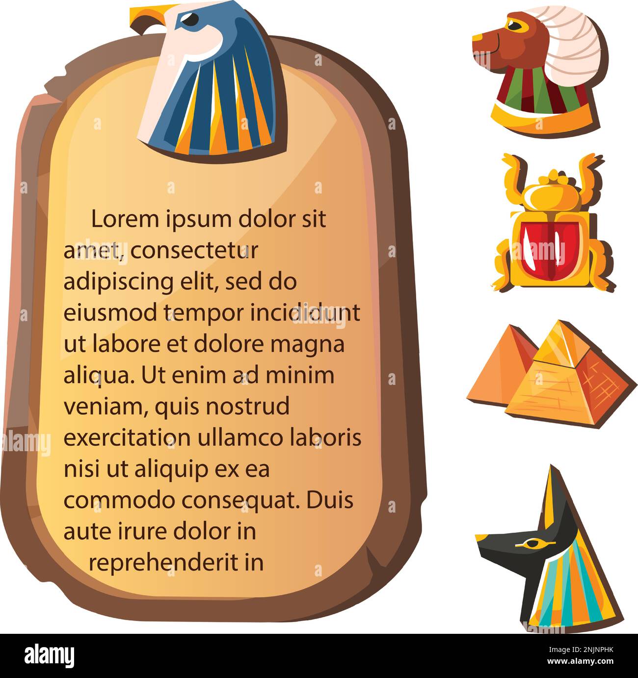 Egyptian tablet Stock Vector Images - Alamy