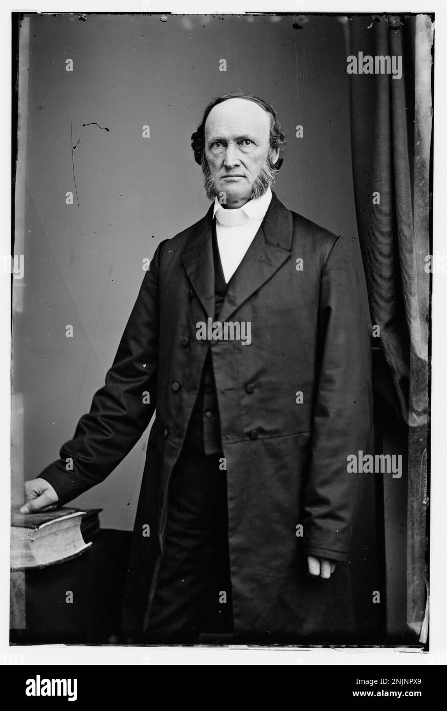 Portrait of Rev. H.F. Pease, captured in the Library of Congress Brady ...