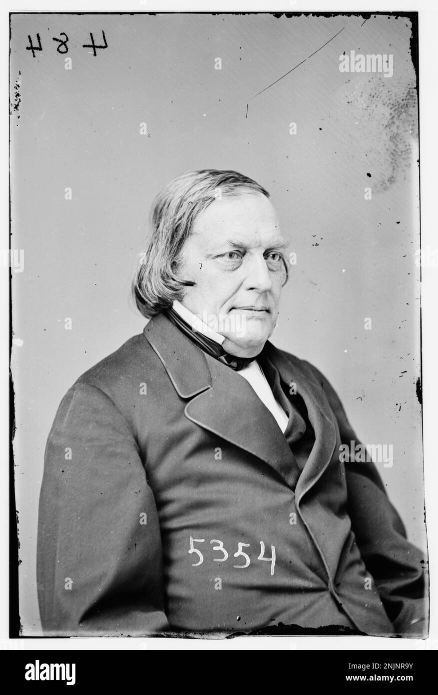 Portrait of Judge Ira Harris, captured as part of the Brady-Handy ...