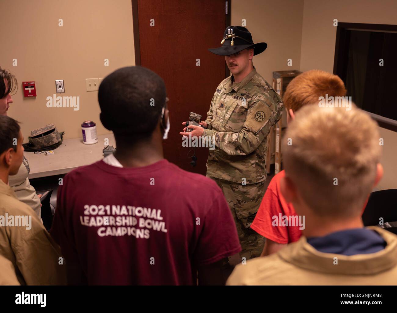 Members of the WNY Aviation Adventure Camp and JROTC students from ...