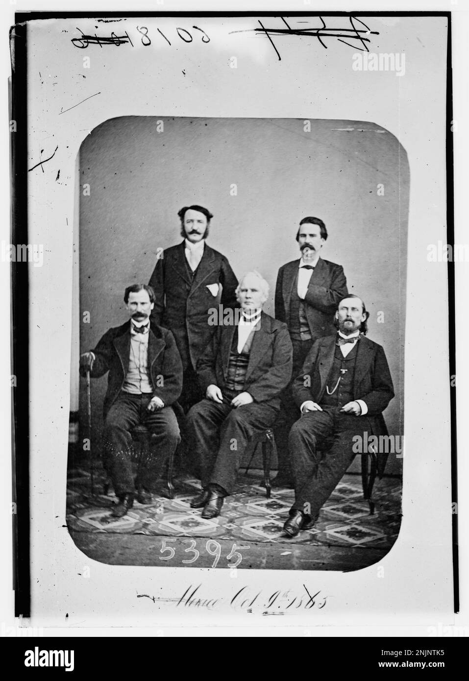A collection of Confederate generals captured in formal portraits ...