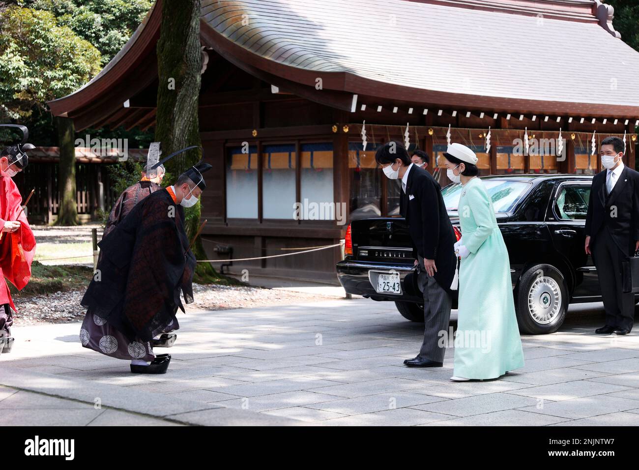 Japanese Crown Prince Akishino (Fumihito) and Crown Princess Kiko visit ...