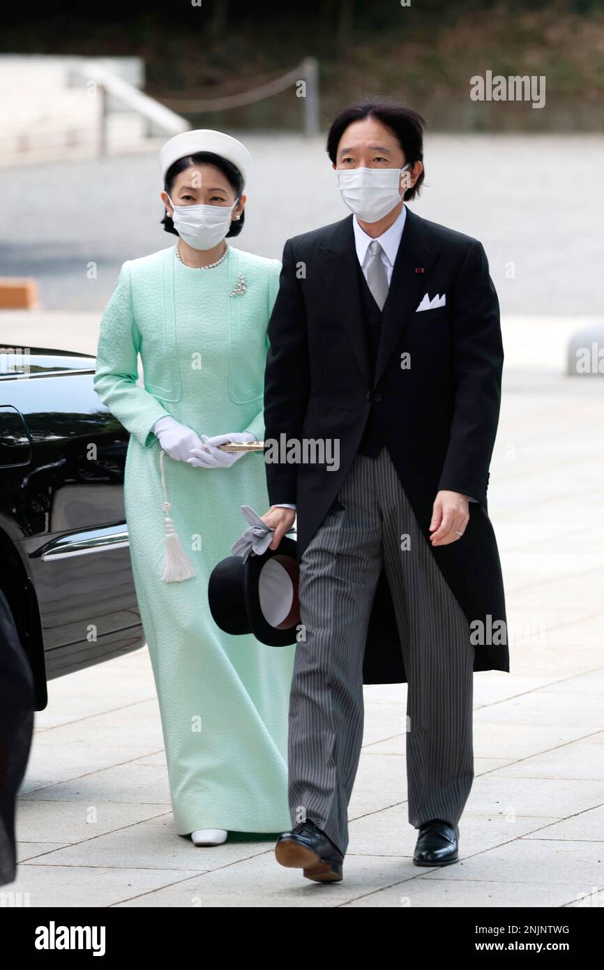 Japanese Crown Prince Akishino (Fumihito) and Crown Princess Kiko visit ...