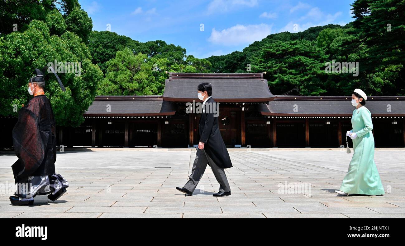 Japanese Crown Prince Akishino (Fumihito) and Crown Princess Kiko visit ...