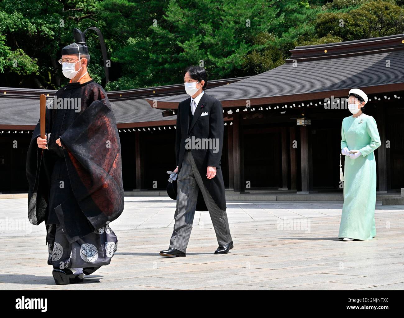Japanese Crown Prince Akishino (Fumihito) and Crown Princess Kiko visit ...