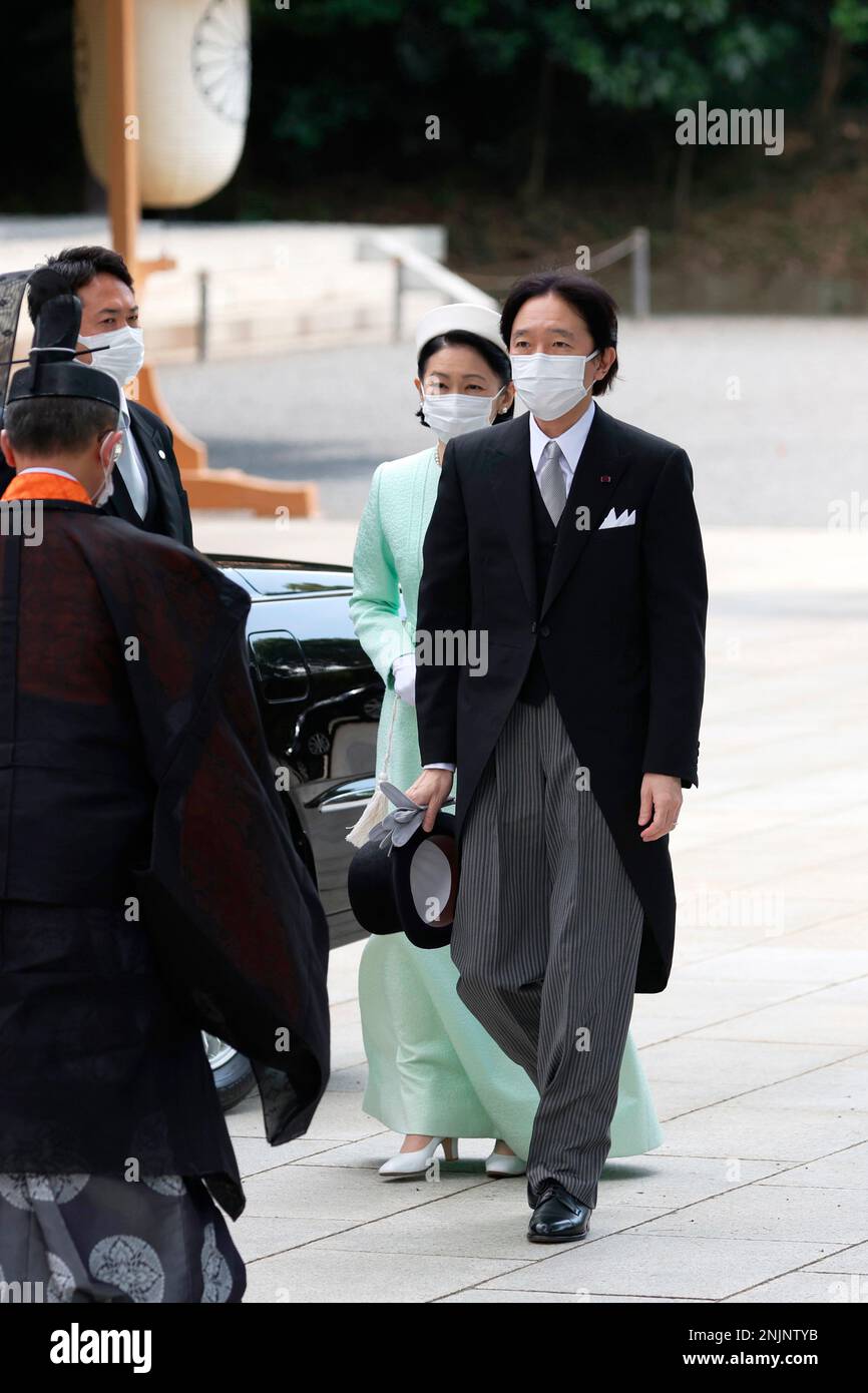Japanese Crown Prince Akishino (Fumihito) and Crown Princess Kiko visit ...