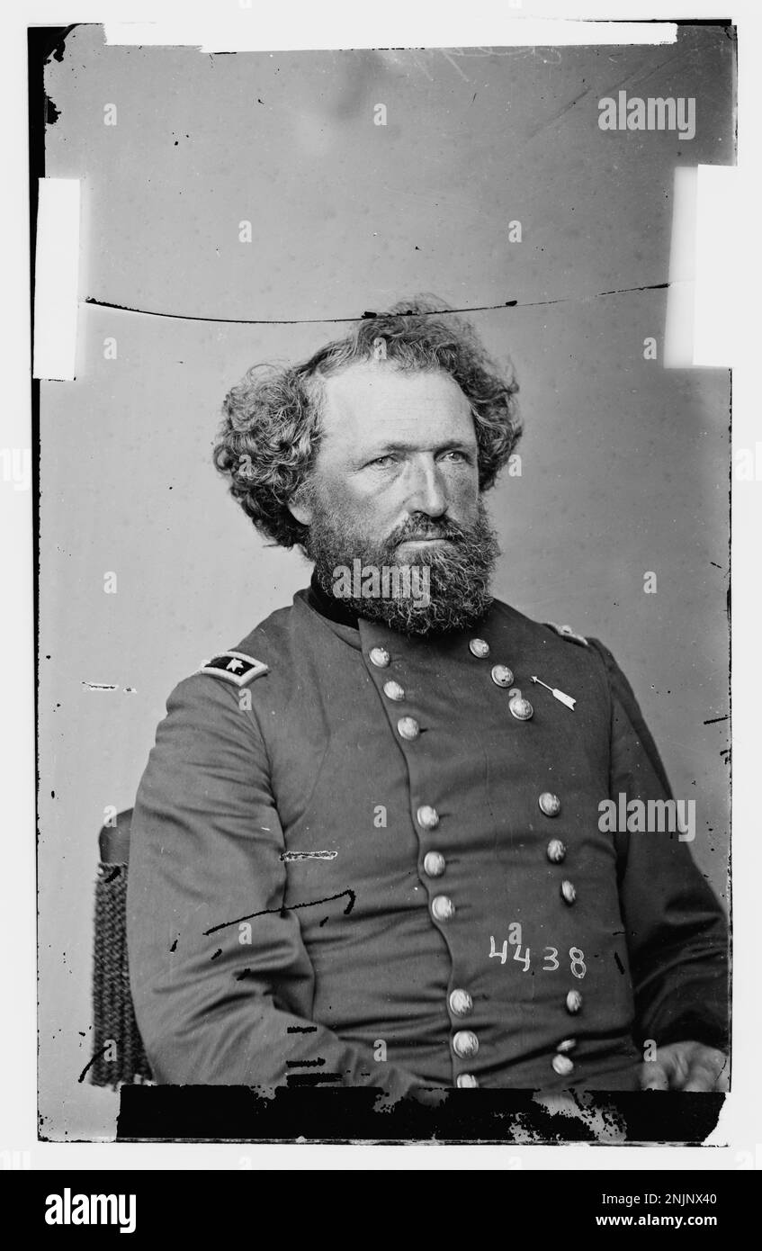 Portrait of General Leggett, a Union Army officer during the American ...