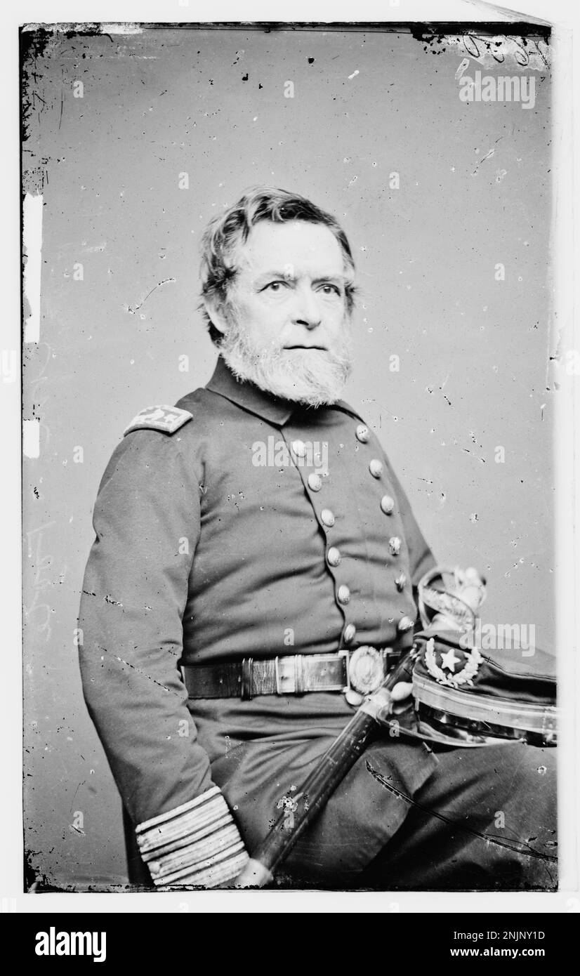 Portrait of Admiral Andrew H. Foote, a prominent U.S. Navy officer ...