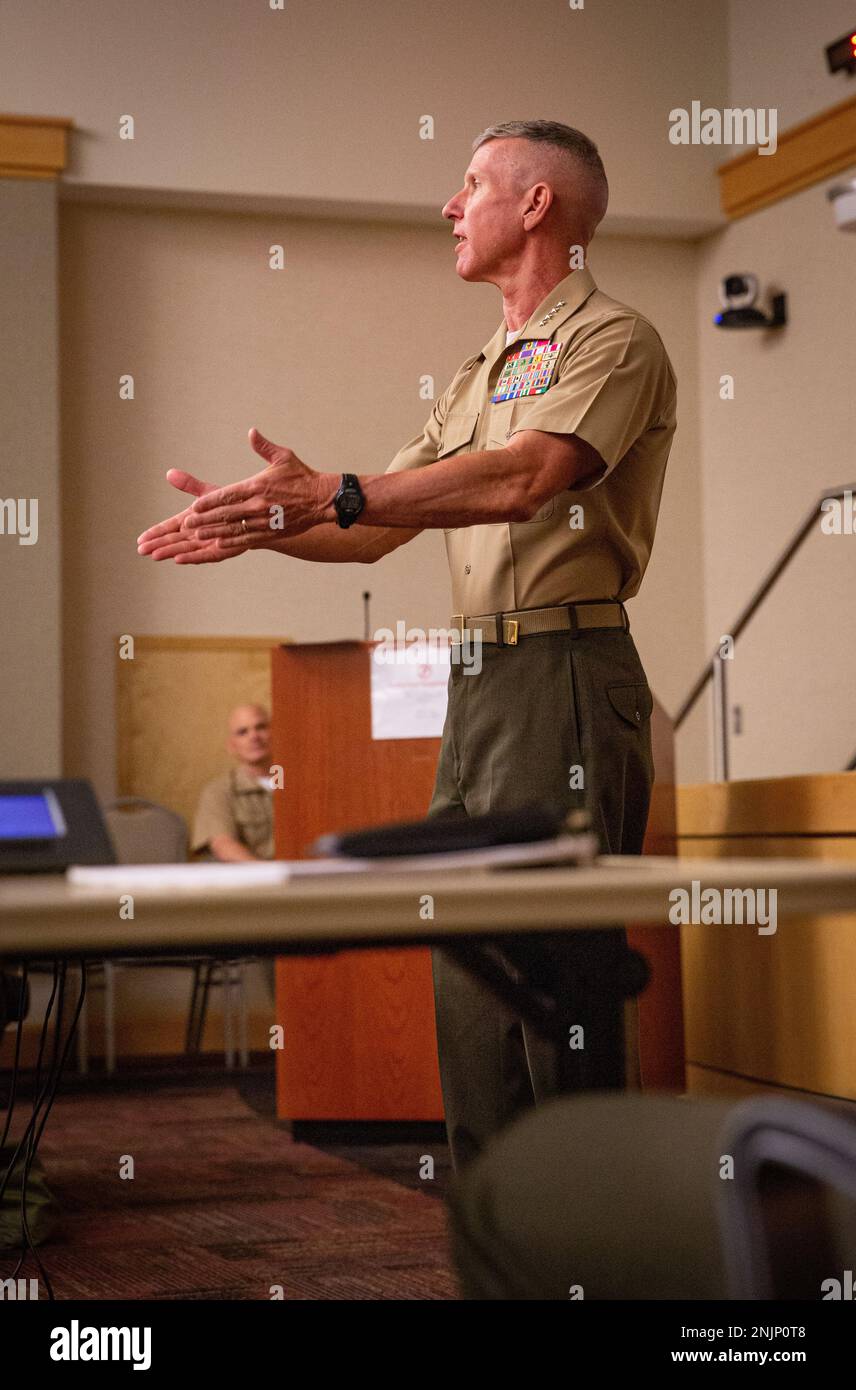Gen. Eric M. Smith, assistant commandant of the Marine Corps, gives his ...