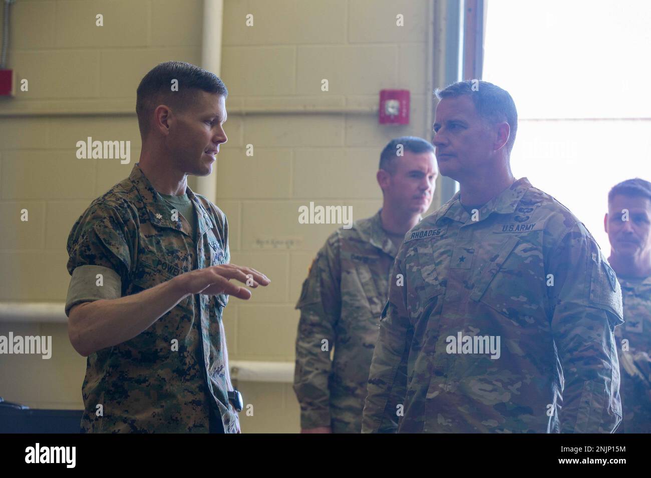 U.S. Marine Corps Lt. Col. William Powell, commanding officer of Marine ...
