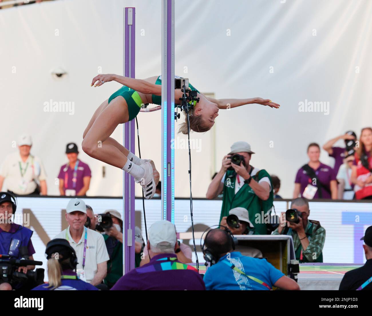 Australia's Eleanor PATTERSON performs during the High Jump Women of ...