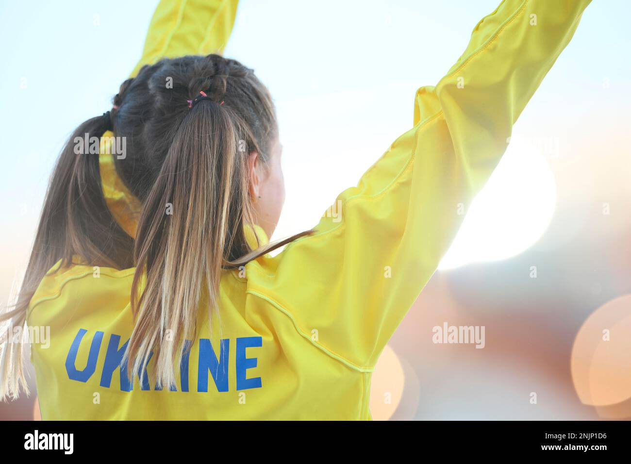 Ukraine's Yaroslava MAHUCHIKH celebrates during a ceremony of the High ...