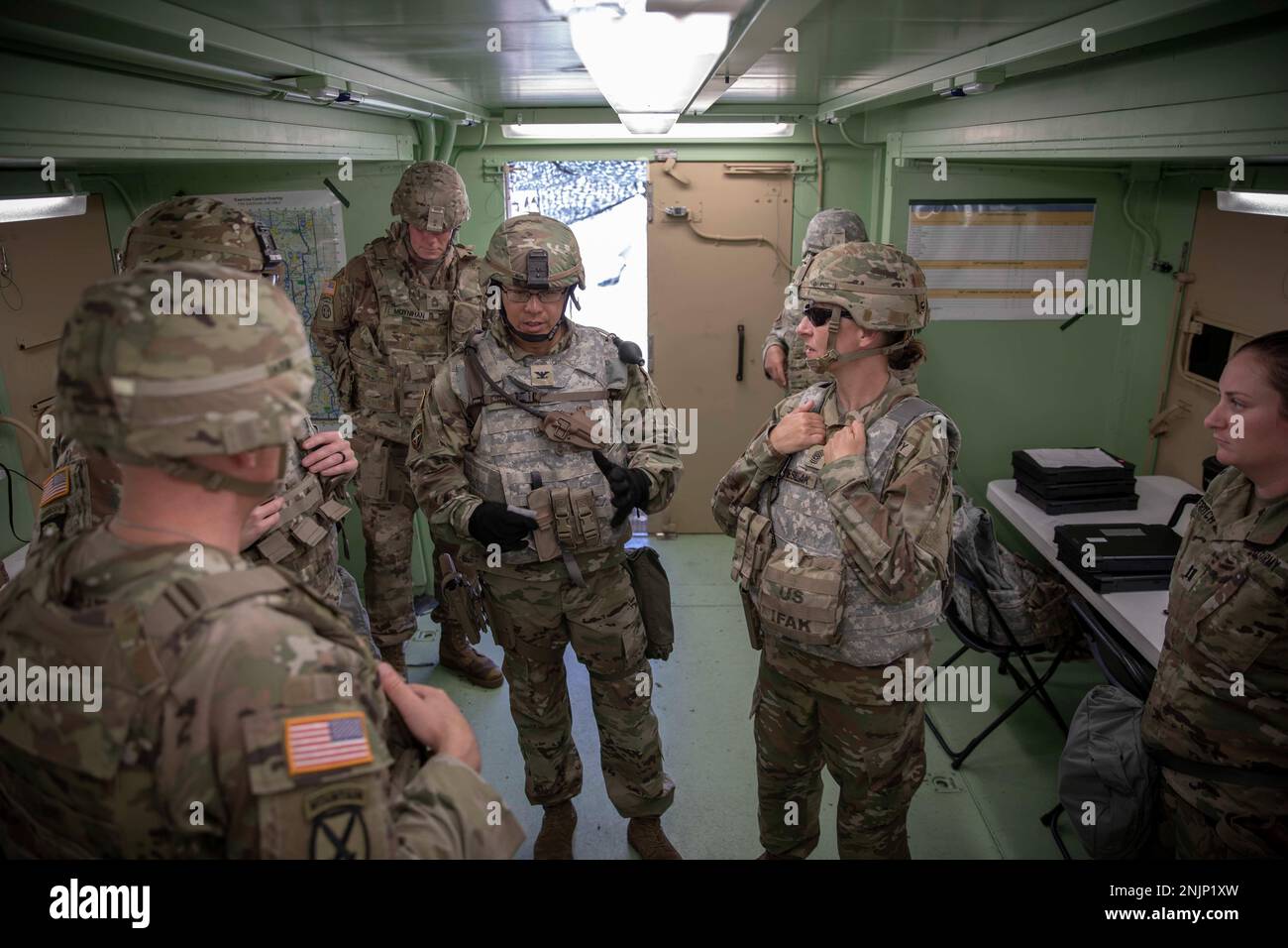 The command team of the 77th Sustainment Brigade (STB) based out of ...