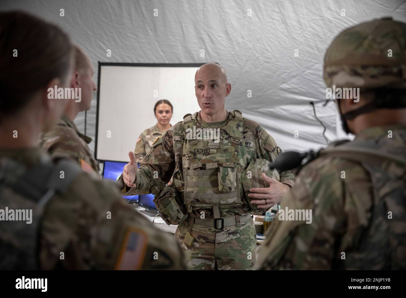 Army Brig. Gen. Lance K. Calvert, deputy chief of staff for the U.S ...