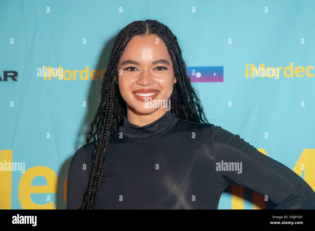 New York, US - 22 Feb 2023, Azia Dinea Hale attends the "iMordecai" New ...