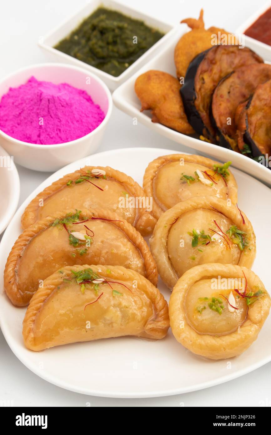 Chandrakala And Gujiya Mithai Also Called Suryakala, Gujia, Pirukiya ...