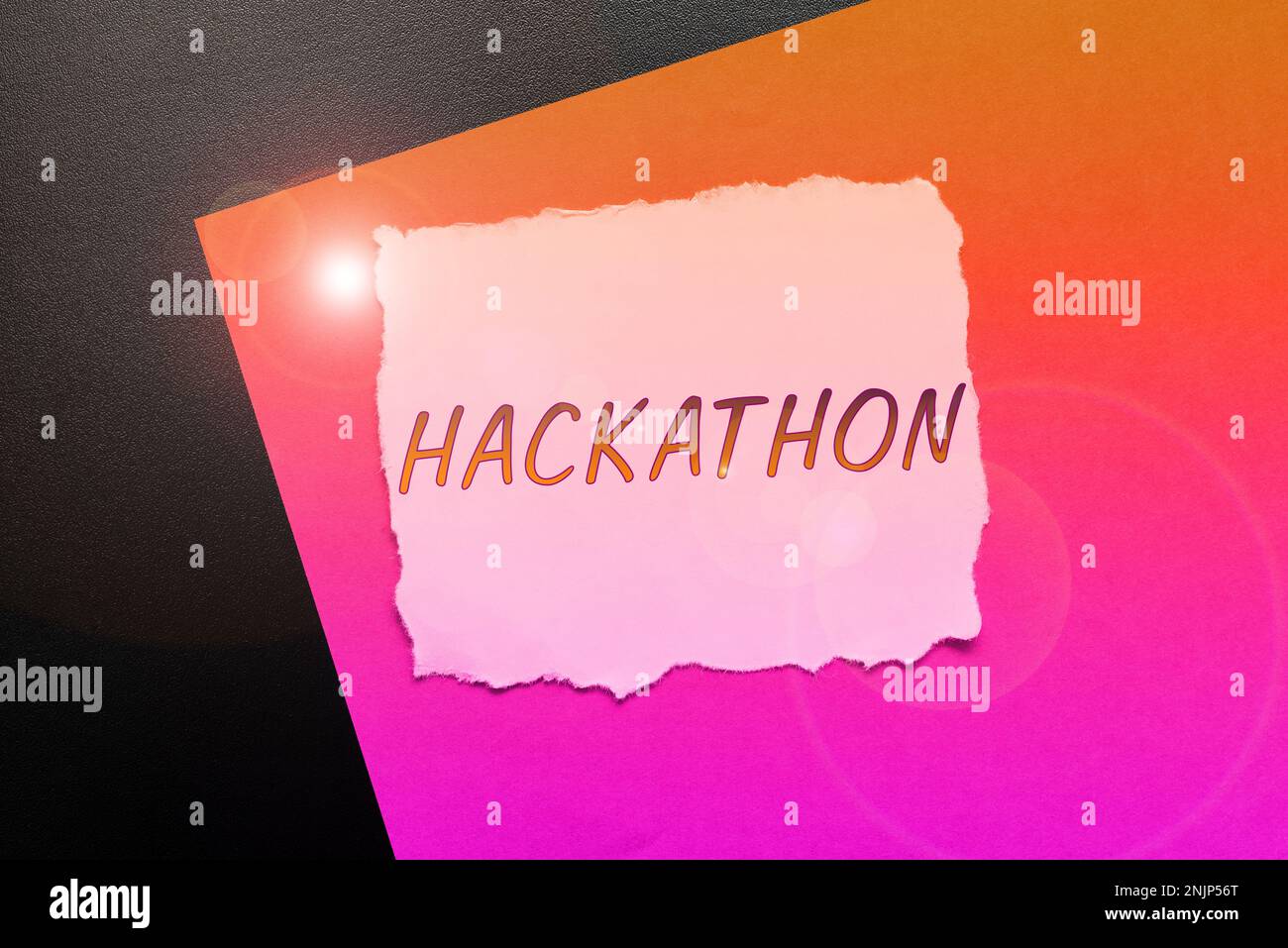 Sign displaying Hackathon, Business overview event where large number ... Sign displaying Hackathon, Business overview event where large number ...