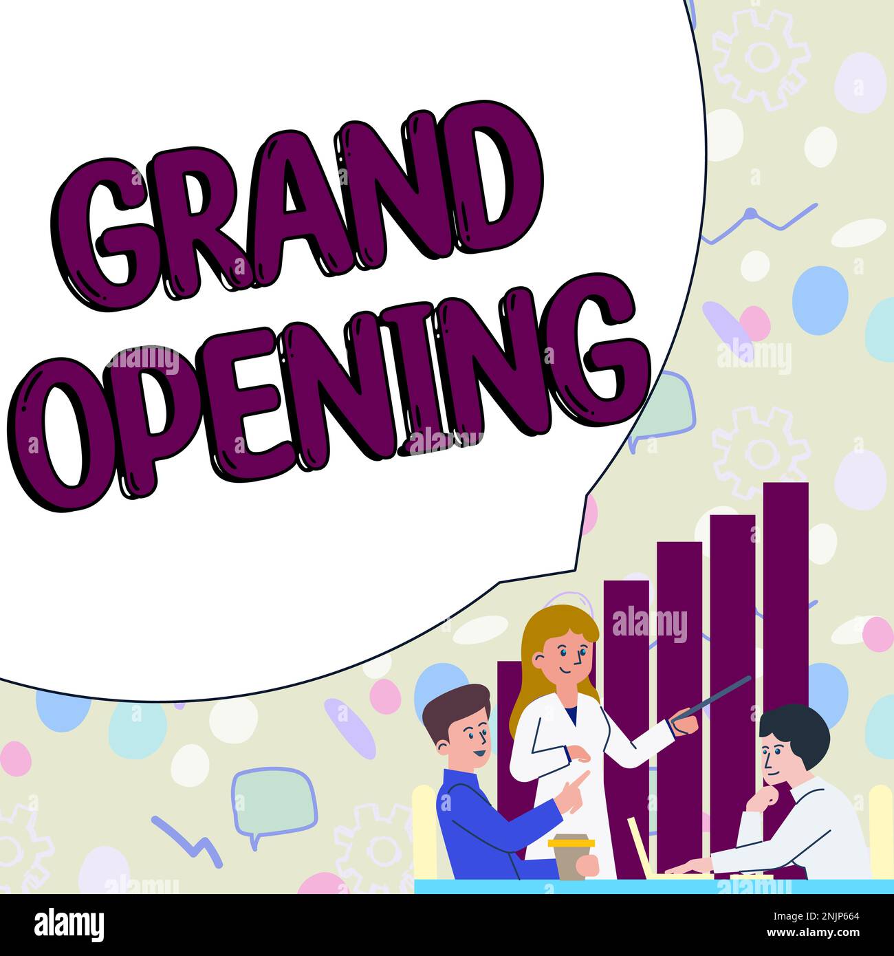 Text showing inspiration Grand Opening. Business idea Ribbon Cutting ...
