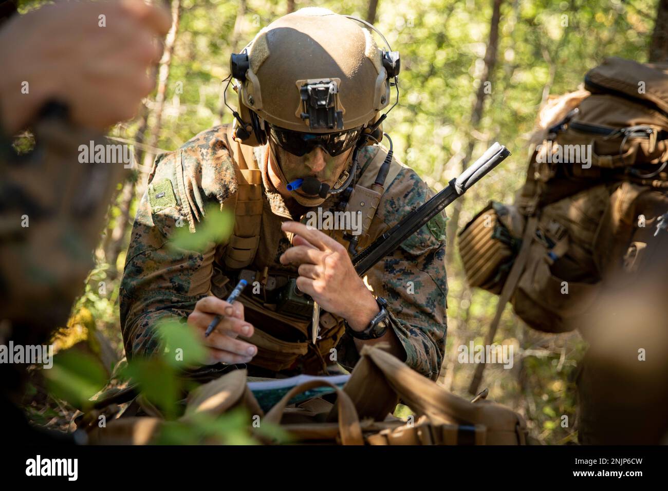 U.S. Marine Corps 1st. Lt. Blake Gunn, a platoon commander with ...