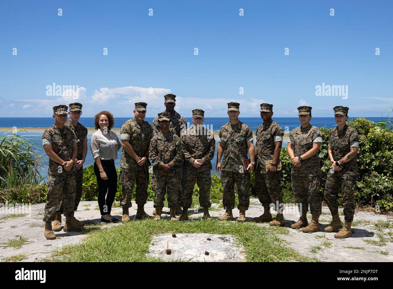 U.S. Marines and personnel with Headquarters and Support Battalion ...