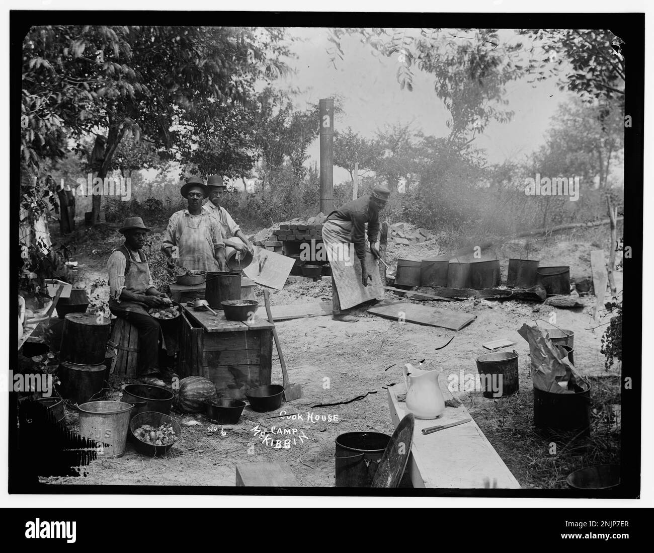 Photograph of the Cook house, a historic building in the U.S., housed ...