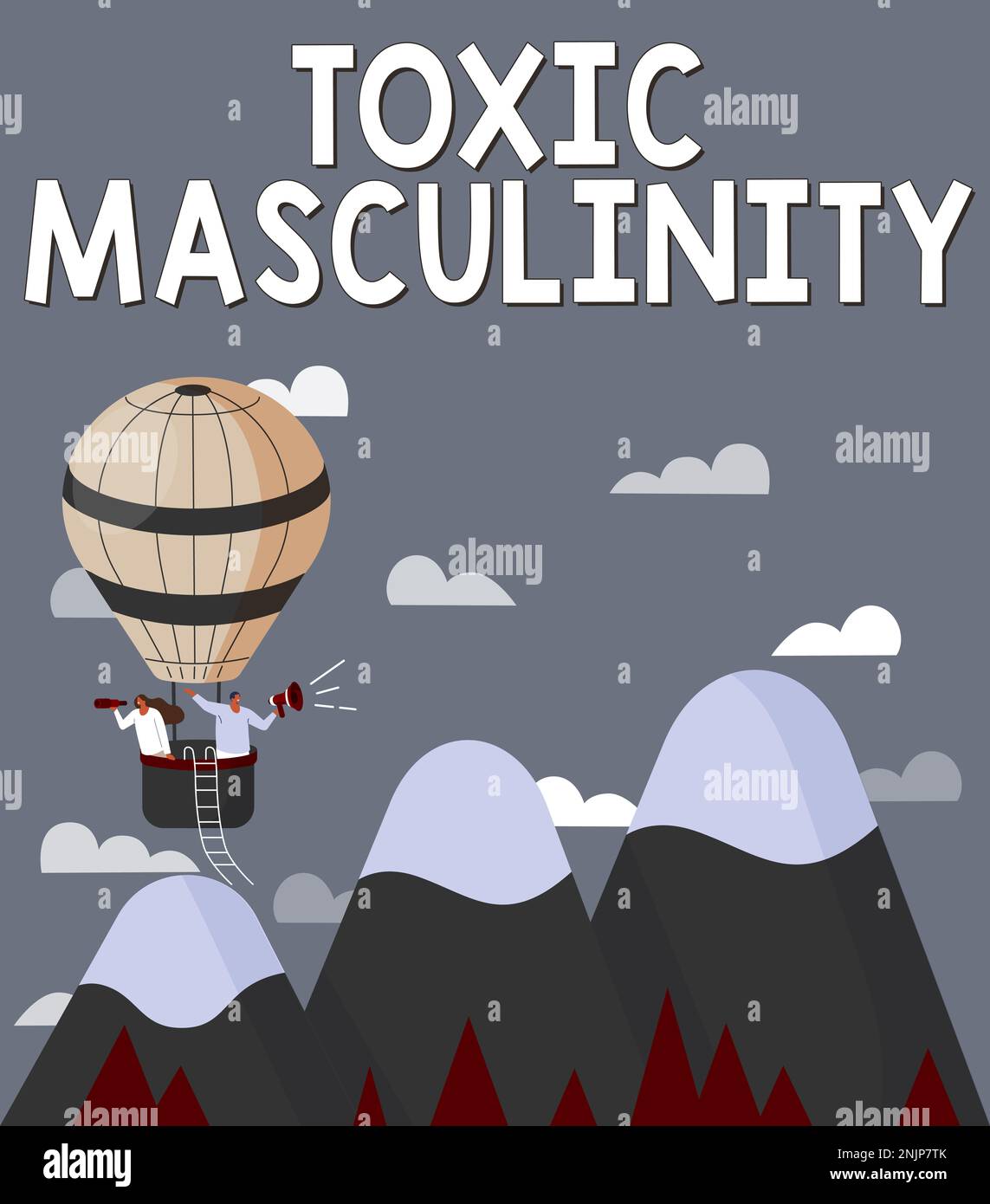 Sign displaying Toxic Masculinity. Business concept describes narrow ...