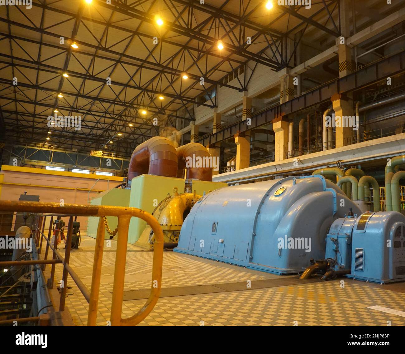 Electricity generator in powerplant hi-res stock photography and images ...
