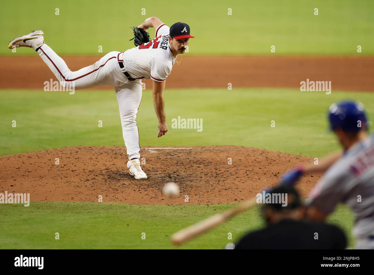 ATLANTA, GA - JULY 12: Atlanta Braves starting pitcher Spencer Strider ...