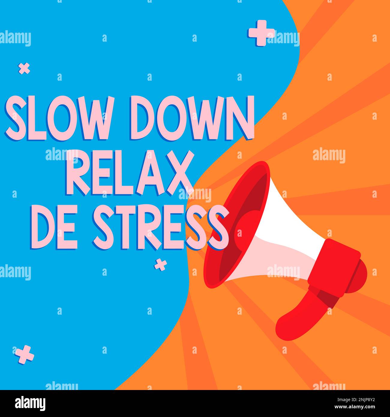 Text caption presenting Slow Down Relax De Stress. Business showcase ...