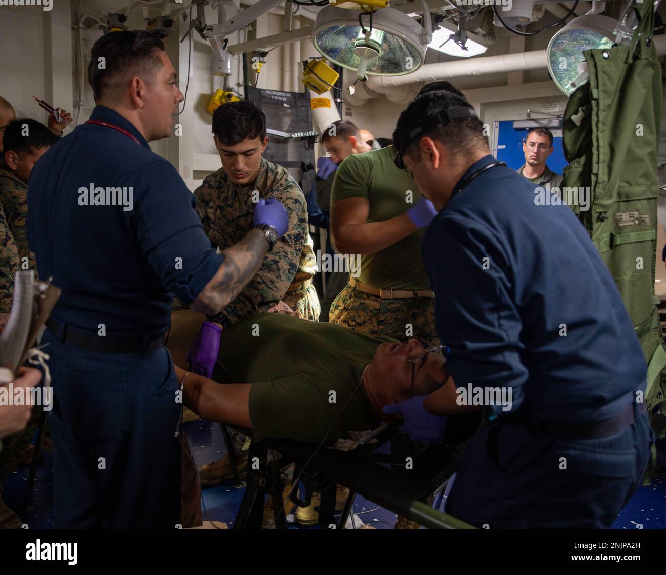 220809-N-YC581-2029 PACIFIC OCEAN (Aug. 9, 2022) – Sailors, and Marines ...