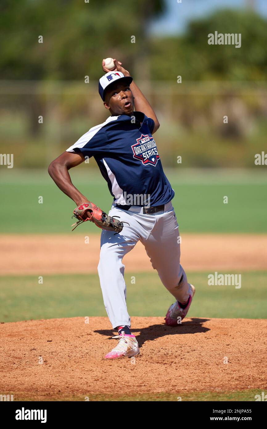 Alton Davis during the WWBA World Championship at Roger Dean Stadium Complex on October 10, 2021 ...