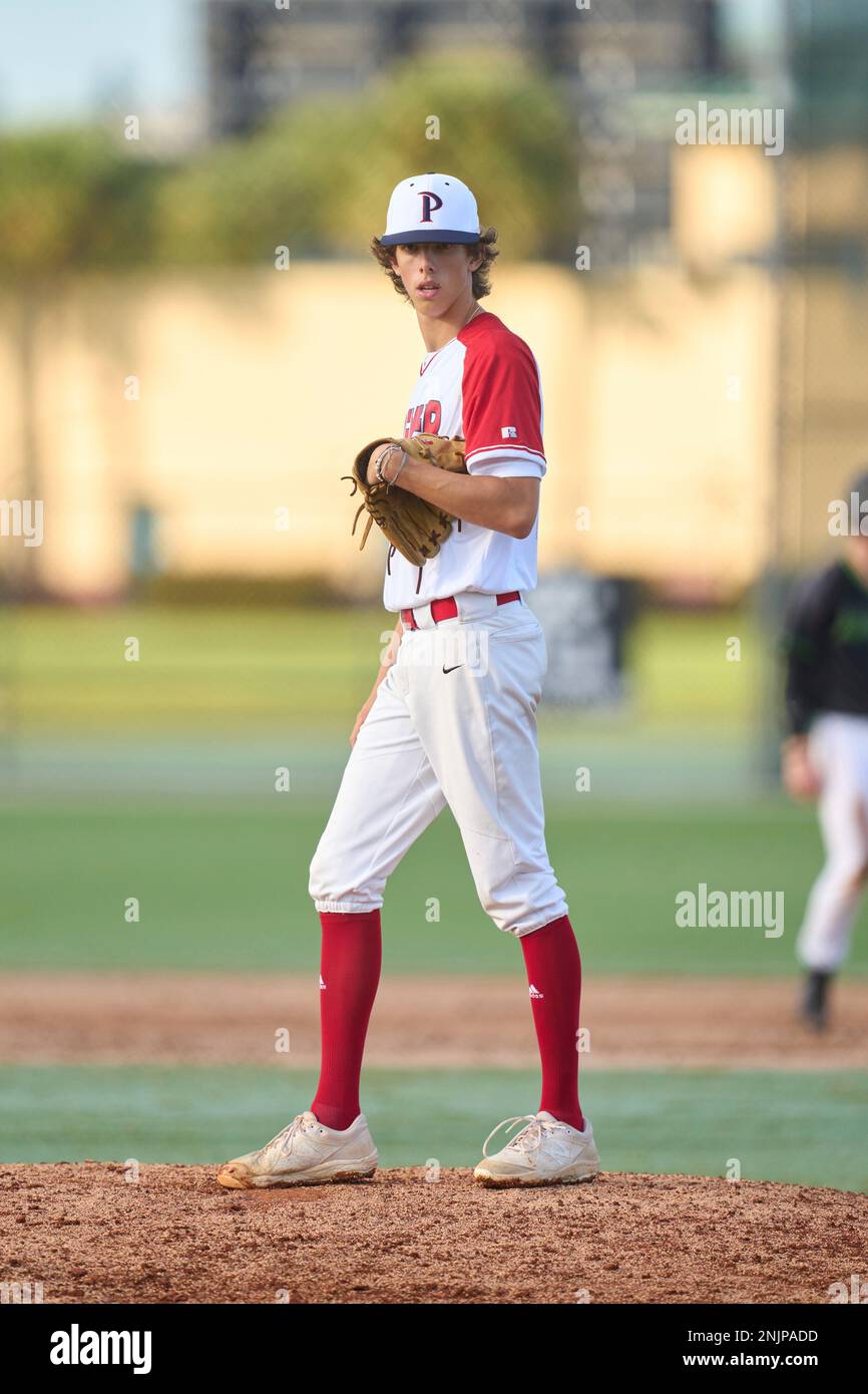 Easton Tumis during the WWBA World Championship at Roger Dean Stadium Complex on October 10 ...