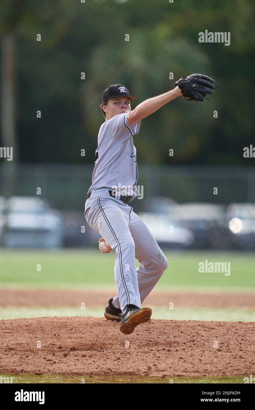 Sawyer Crum during the WWBA World Championship at Roger Dean Stadium Complex on October 10, 2021 ...