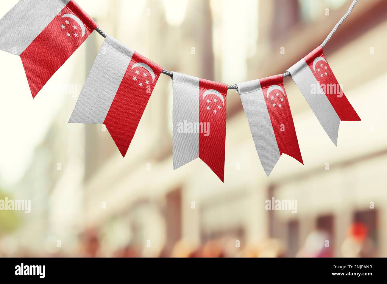Singapore national flags hi-res stock photography and images - Alamy